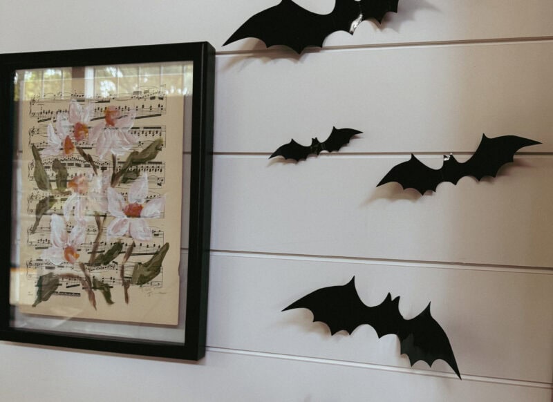 How to Style Your 3D Bat Wall Decor for Halloween - Everyday She Moms